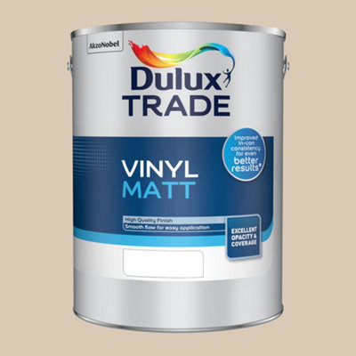 Dulux Trade Vinyl Matt Emulsion Sandstone 5Ltr