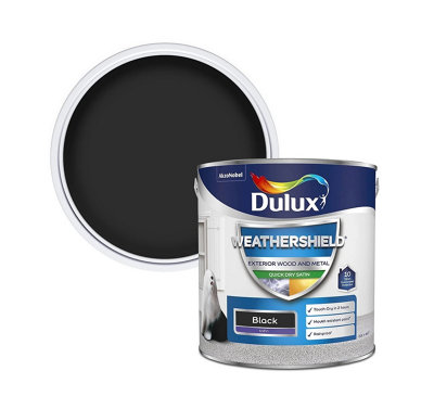 Dulux Weathershield Exterior Gloss Black 2.5L