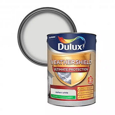 Dulux Weathershield Masonry Paint 5 Litres - Ashen White