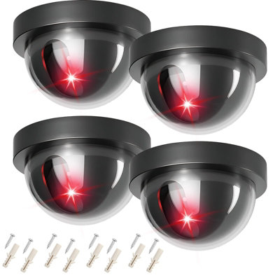 Dummy CCTV Camera, Dummy Fake Camera, Home Outdoor 4 Pack Fake Security ...