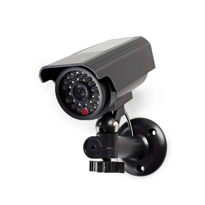Dummy CCTV Security Bullet Camera, Battery / Solar Powered, Outdoor ...