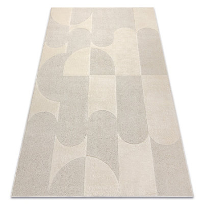 DUNE 2933 cream carpet Geometric, structural 280x370 cm