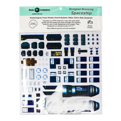 Dungeon Dressing: Dry Erase Vinyl Stickers: Spaceship - Brand New and ...