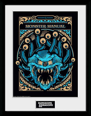 Dungeons & Dragons Monster Manual 30 x 40cm Framed Collector Print ...