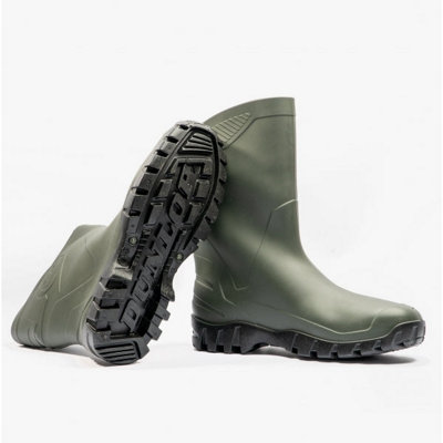 Dunlop DEE Unisex Half Length Wellington Boots Green
