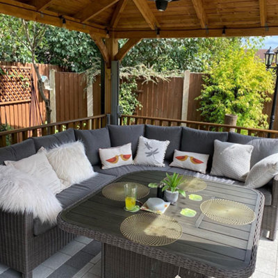 Dunster House - Wooden Garden Gazebo 5m x 3m Heavy Duty With Roof ...