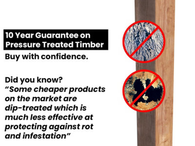 Dunster House Wooden Gazebo Kit Louvre Wall 3m x 3m Pressure Treated ...