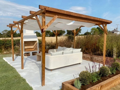 Dunster House Wooden Pergola Garden Plants Frame Utopia 4m x 3m (13' x 10')