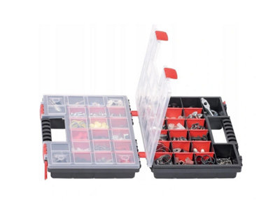 Duo Compartment Storage Tandem Organiser Case Tool Box Adjustable ...