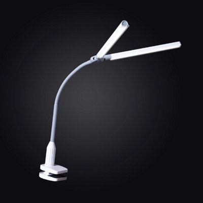 DuoPro Clamp Lamp Dual-Shade Daylight LED Task Lamp