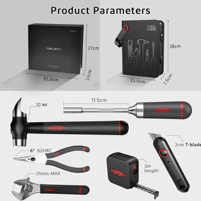 DuPont Creative Book Design Utility Tool Kit Gift Set DIY Household ...