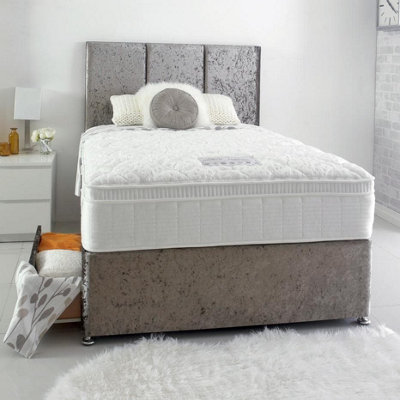 Buy Dura Bed Celebration Deluxe 1800 Pocket Sprung Cushioned Divan Bed ...