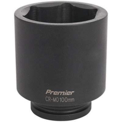 Durable 100mm Forged Deep Impact Socket - 1 Inch Square Drive ...