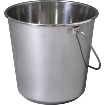 Durable 12L Stainless Steel Mop Bucket with Carry Handle for Home and ...