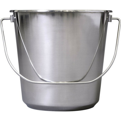 Durable 12L Stainless Steel Mop Bucket with Carry Handle for Home and ...