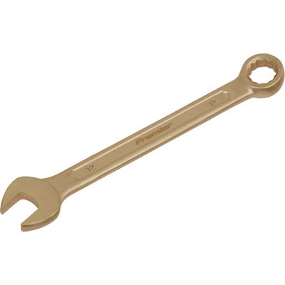 Durable 12mm Non-Sparking Combination Spanner with Open-End and 12 ...