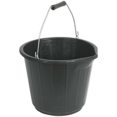Durable 14 Litre Composite Bucket with Pouring Spout and Comfortable Grip