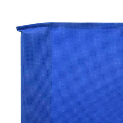 Durable 3-panel Wind Screen Fabric 400x80 cm Azure Blue
