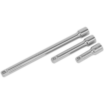 Durable 3 Piece Steel Extension Bar Set with Spring-Ball Retainers for ...