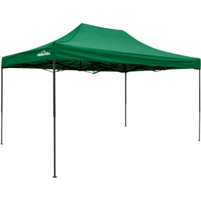 Durable 3x4.5m Green Pop-Up Gazebo with Waterproof Canopy and Heavy ...