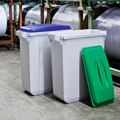 Durable 60L Hinged Bin Lid Grey - Recycling Bin Lid - Food Safe - DURABIN