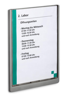 Durable Adhesive CLICK SIGN Wall Mounted Door Sign Holder - A4 ...