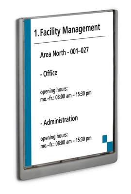 Durable Adhesive CLICK SIGN Wall Mounted Door Sign Holder - A4 ...