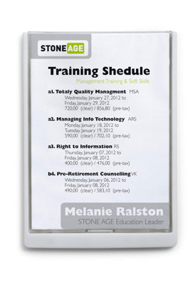 Durable Adhesive CLICK SIGN Wall Mounted Door Sign Holder - A4 - White