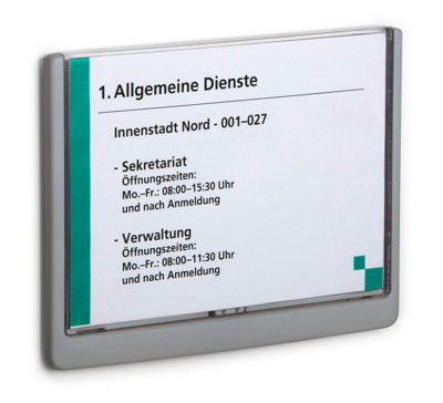 Durable Adhesive CLICK SIGN Wall Mounted Door Sign Holder - A5 ...