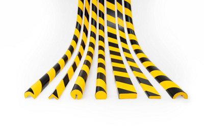 Durable Adhesive Warning Edge Impact Protection Profiles E8R - 1 Metre
