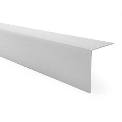 Durable Angle PCV Wall Corner Protector 20x10mm, 1m (L), Gray