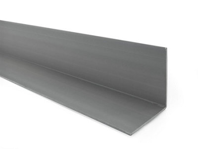 Durable Angle PCV Wall Corner Protector 25x25mm, 1m (L), Dark Gray