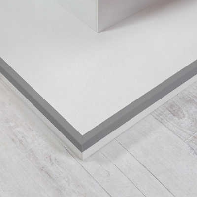 Durable Angle PCV Wall Corner Protector 25x25mm, 1m (L), Dark Gray