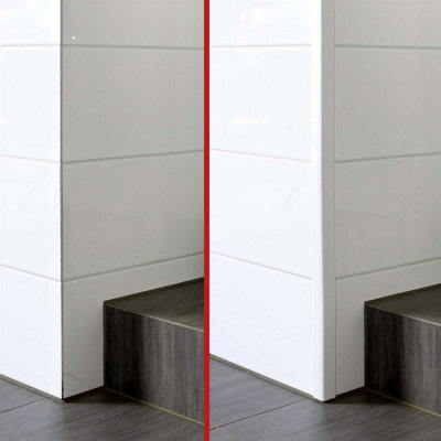 Durable Angle PCV Wall Corner Protector with an Adhesive 50x50mm, 1m (L ...