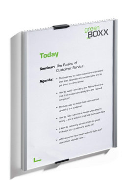 Durable Anodised Aluminium Door Sign Holder Wall Mounted Frame - A4