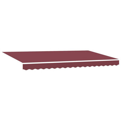 Durable Awning Replacement Fabric for 4x2 m Frame Burgundy