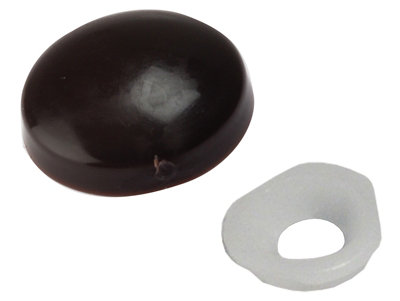 Durable Black Domed Cover No. 6-8 - Pack of 25 for Seamless Finishing