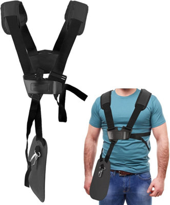 Durable Black Nylon Lawn Mower Strap for STIHL FS, KM Series, Adjustable