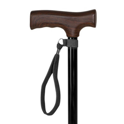 Durable Black Walking Stick Strap with Secure Elasticated Loop for ...