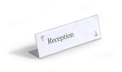 Durable Clear Acrylic Table Place Name Holders and Inserts - 10 Pack ...