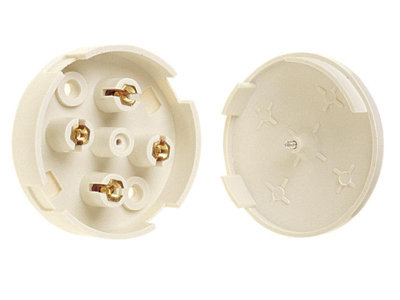 Durable Dencon 4 Terminal Junction Box 20A in White for Safe Electrical ...