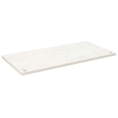 Durable Desk Top White 100x50x2.5 cm Solid Wood Pine