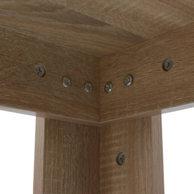 Durable Dining Table 140x80x75 cm Oak
