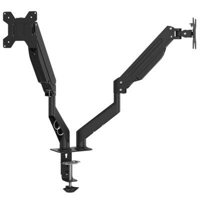 Durable Dual Monitor Arm for Max 27 Inch Screen Gas Spring 20 kg