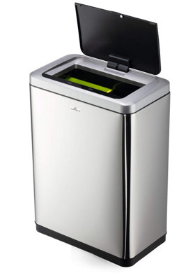 Durable DUO Motion Sensor Bin - Smart Automatic Steel Kitchen Waste Bin ...