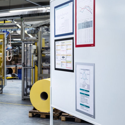 Durable DURAFRAME Magnetic Document Signage Frame for Metal - 5 Pack ...