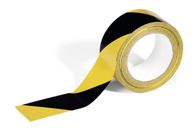 Durable DURALINE Removable PVC Hazard Warning Floor Marking Tape - 50mm ...