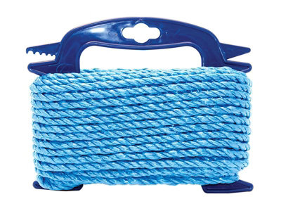 Durable Faithfull Blue Poly Rope 10mm x 10M for Home and Workplace Use