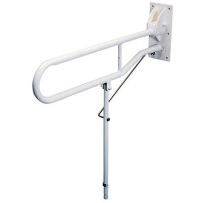 Durable Hinged Support Arm for Bathrooms - 775mm Wall Mounted Grab Bar ...