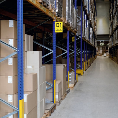 Durable Magnetic Aisle Sign A4 Portrait - Warehouse Signage - 10 Pack